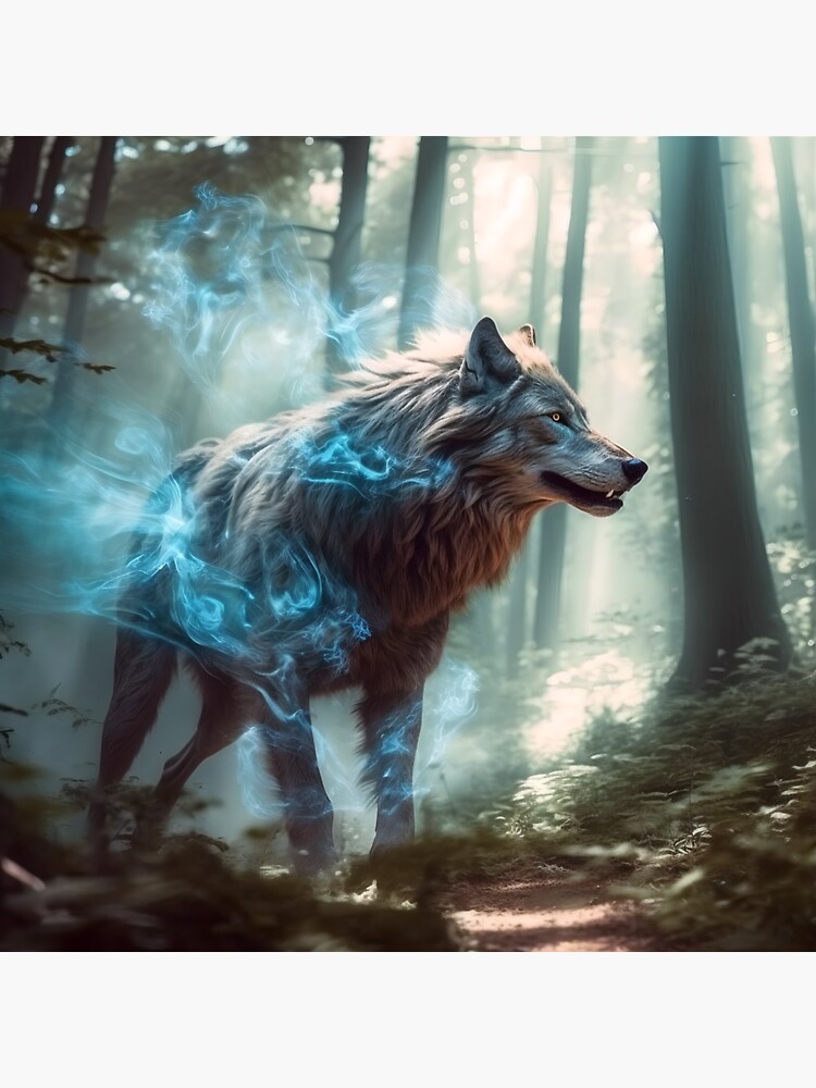 "Wind Wolf of the forest" Sticker for Sale by Wildlife-Shop | Redbubble