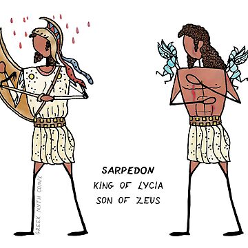 "Sarpedon - Greek Myth Comix" Sticker for Sale by GreekMythComix ...