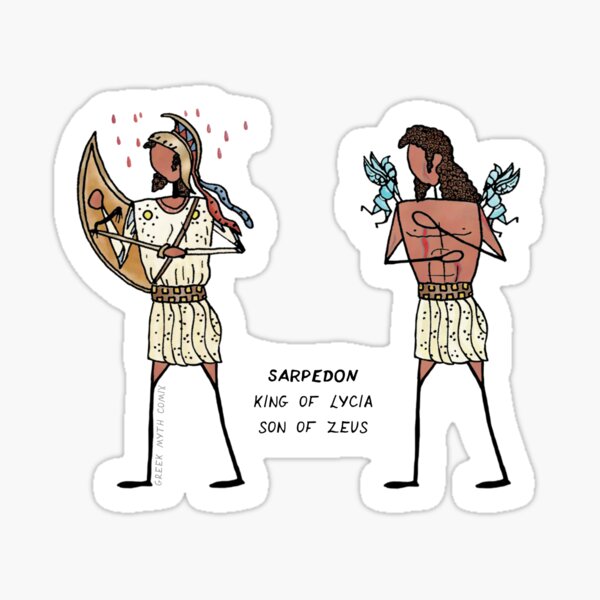 "Sarpedon - Greek Myth Comix" Sticker for Sale by GreekMythComix ...