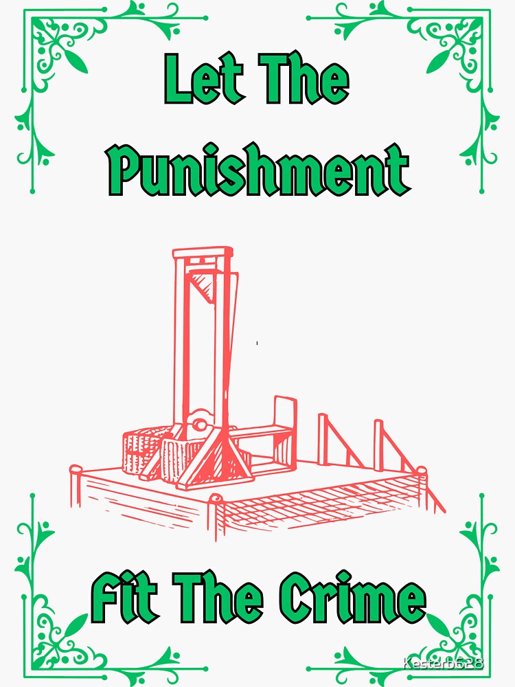 "Punishment" Sticker for Sale by Kesterb628 | Redbubble