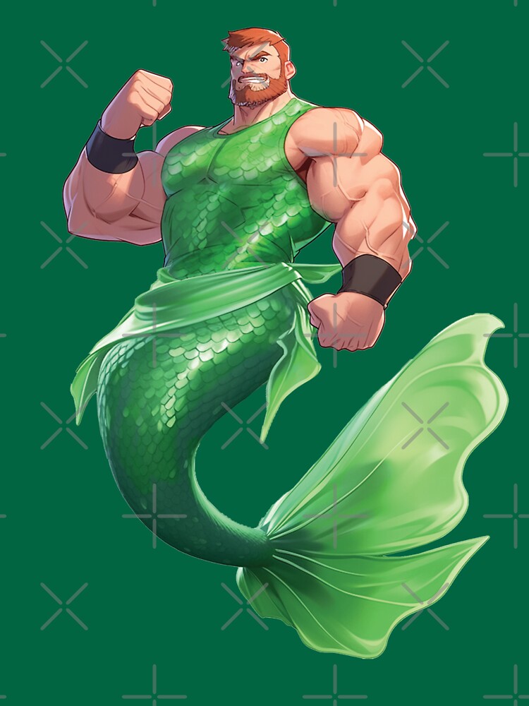 "Mermania - Patrick (Green)" Essential T-Shirt for Sale by RainbowOtter ...