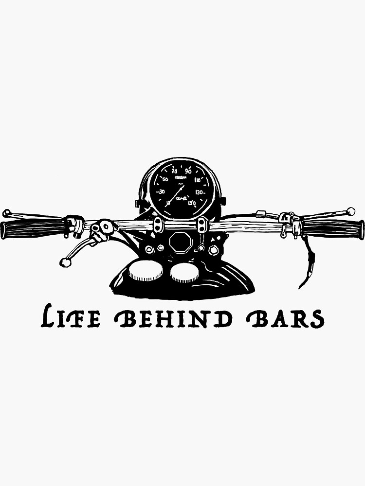 "A Life Behind Bars" Sticker for Sale by Niglom | Redbubble