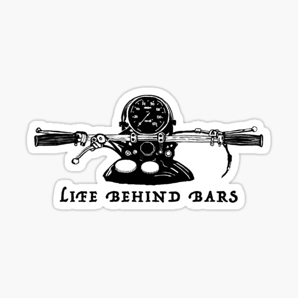 "A Life Behind Bars" Sticker for Sale by Niglom | Redbubble