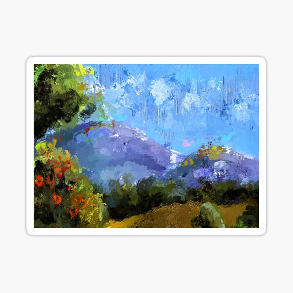 "Beautiful Mount Vesuvius" Sticker for Sale by LoisBryan | Redbubble