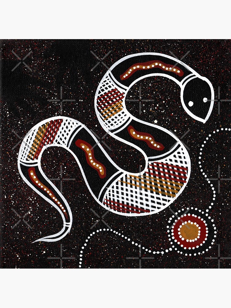"Authentic Aboriginal Art - Painting - Snake" Poster for Sale by ...