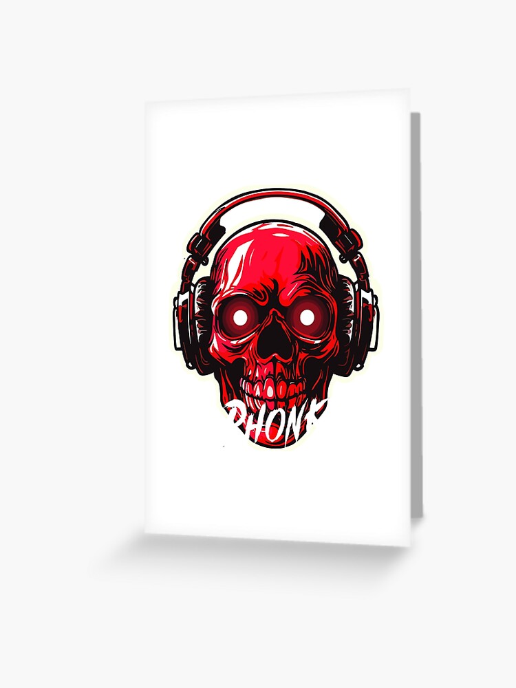 "phonk skull logo" Greeting Card for Sale by Phonkskull | Redbubble