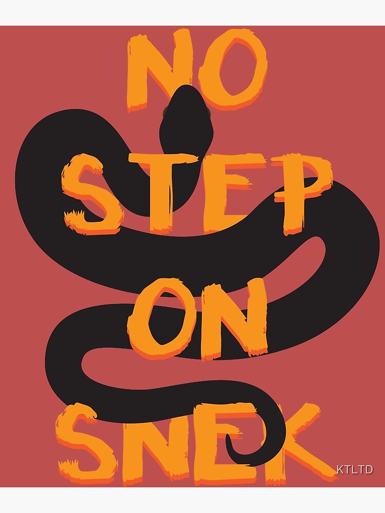 "Non step on snek snake meme snek 01" Photographic Print for Sale by ...