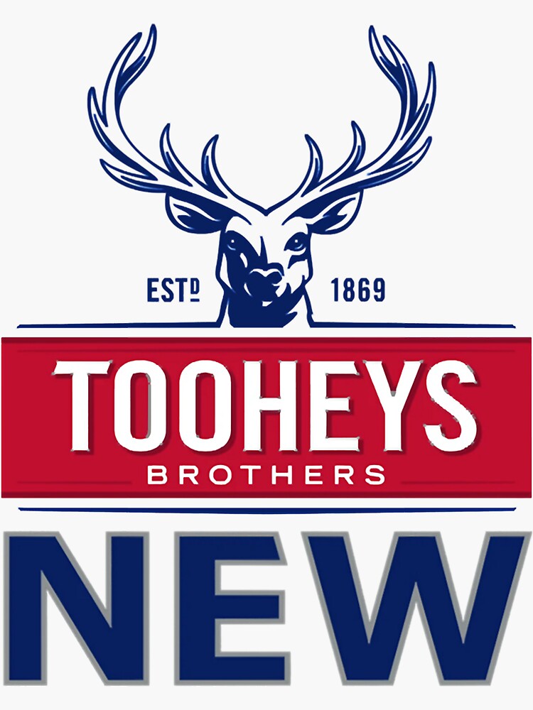 "Tooheys New logo " Sticker for Sale by shahaCLOTHING | Redbubble