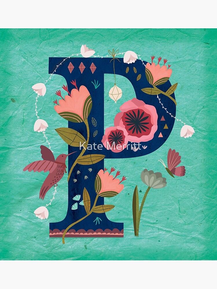 "Letter P" Poster by KateMerrittshop | Redbubble