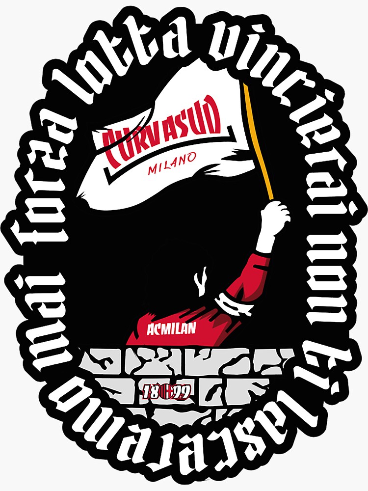 "Curva sud milano (14)" Sticker for Sale by DoSonD | Redbubble