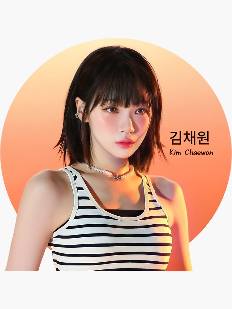 "Kim Chaewon Lesserafim " Sticker for Sale by yassmina-art | Redbubble