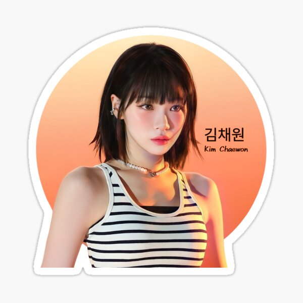 "Kim Chaewon Lesserafim " Sticker for Sale by yassmina-art | Redbubble