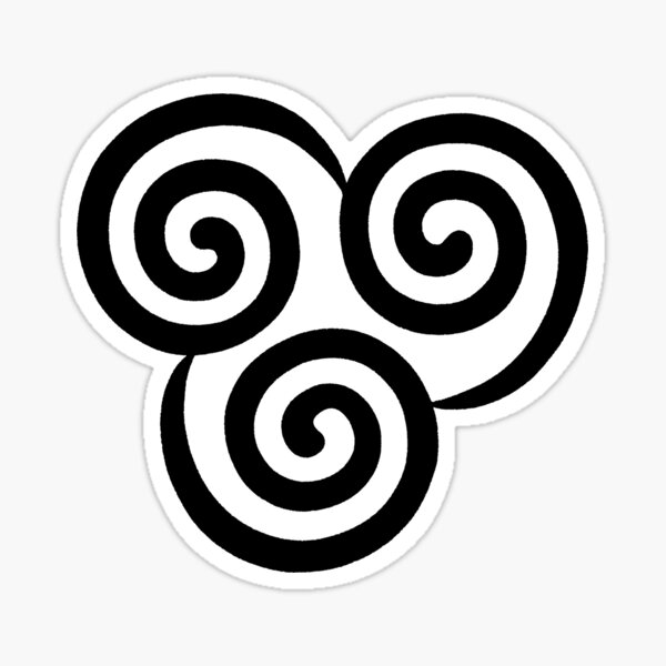 "Air symbol V2; Avatar: The Last Airbender" Sticker for Sale by ateaart ...