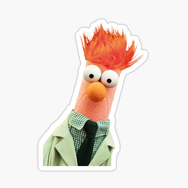 "beaker poster 2" Sticker for Sale by storealbania | Redbubble