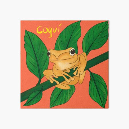 "Coquí de Puerto Rico" Art Board Print for Sale by Artillana | Redbubble
