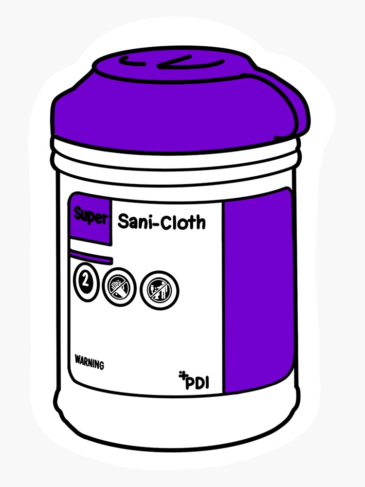 "Sani Cloth" Sticker for Sale by ranklechick | Redbubble