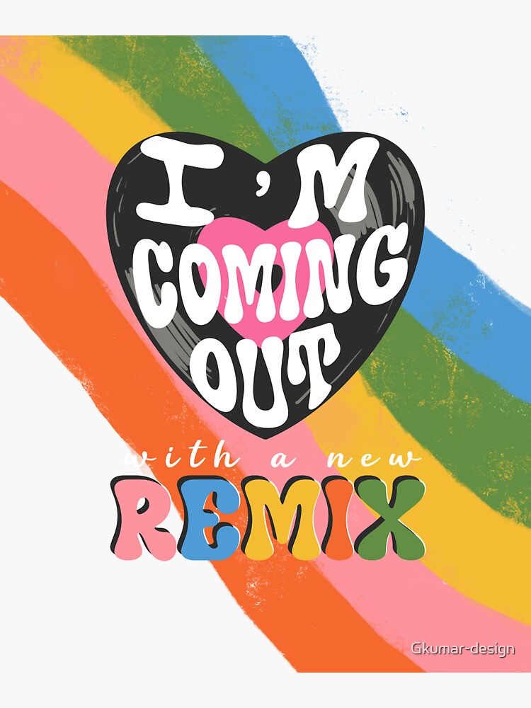 "Gay Pride - Coming Out" Sticker for Sale by Gkumar-design | Redbubble