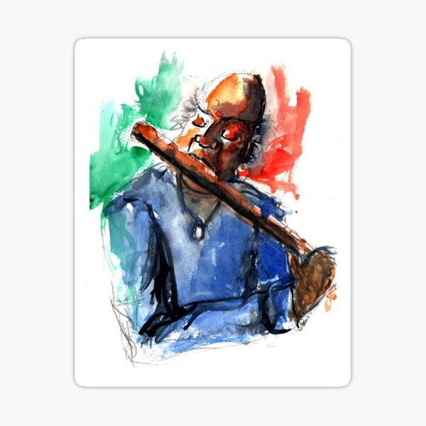"Pandit Hariprasad Chaurasia" Sticker for Sale by madguru | Redbubble