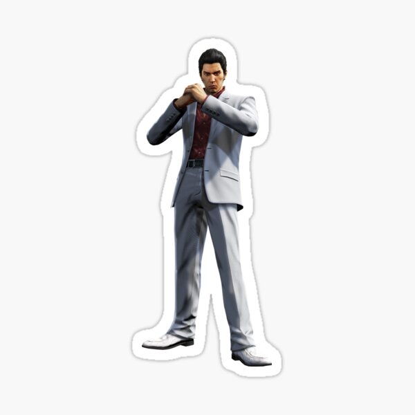 "Beat Em’ Up Kiryu" Sticker for Sale by MerikuroCreates | Redbubble