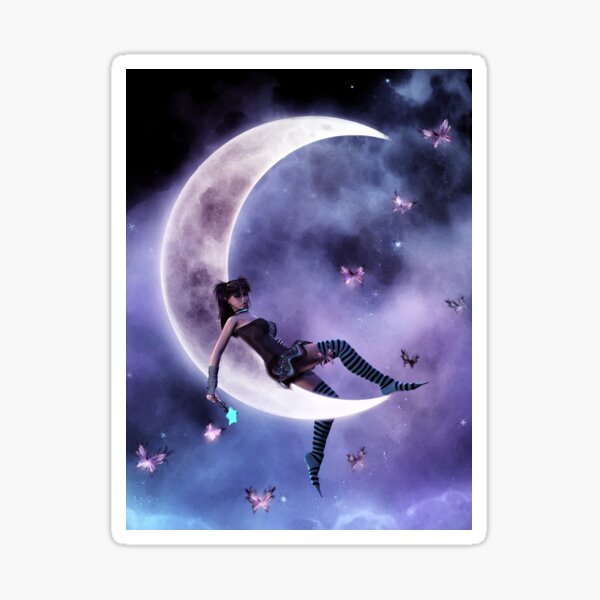 "Luna" Sticker by twylightart | Redbubble