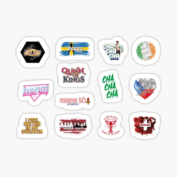 "Eurovision 2023 Sticker / Magnet Pack Bundle Pack 1of 5 - Semi Final 1 ...