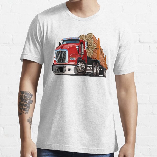 "Cartoon logging truck" T-shirt for Sale by Mechanick | Redbubble ...