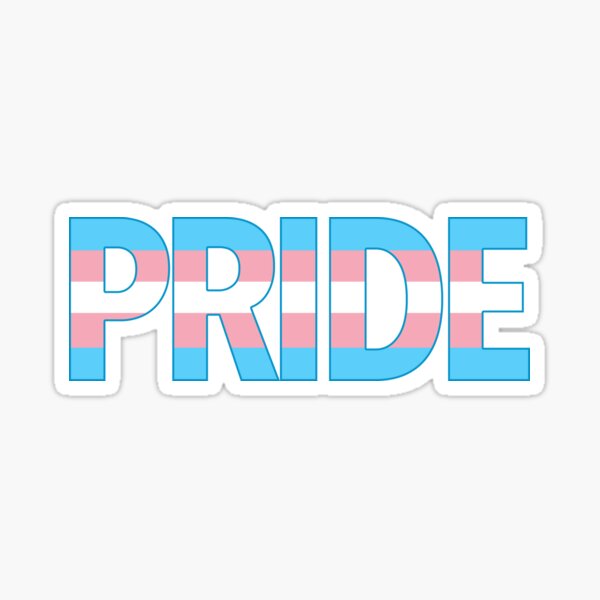 "Pride - Trans Pride Flag - Outline" Sticker for Sale by Thelittlelord ...