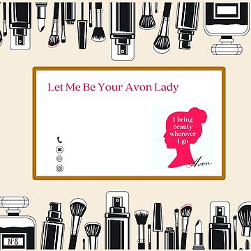 "Let me be your Avon Lady Logo" Sticker for Sale by NoLimitsGear ...