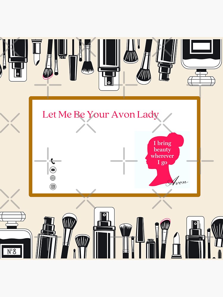 "Let me be your Avon Lady Logo" Sticker for Sale by NoLimitsGear ...