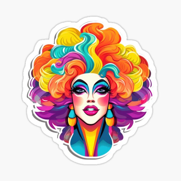 "Drag Queen" Sticker for Sale by LickALemon | Redbubble