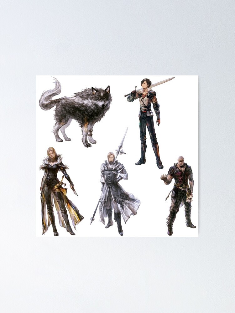 "Final Fantasy 16 XVI FFXVI FF16 Characters Pack" Poster for Sale by ...