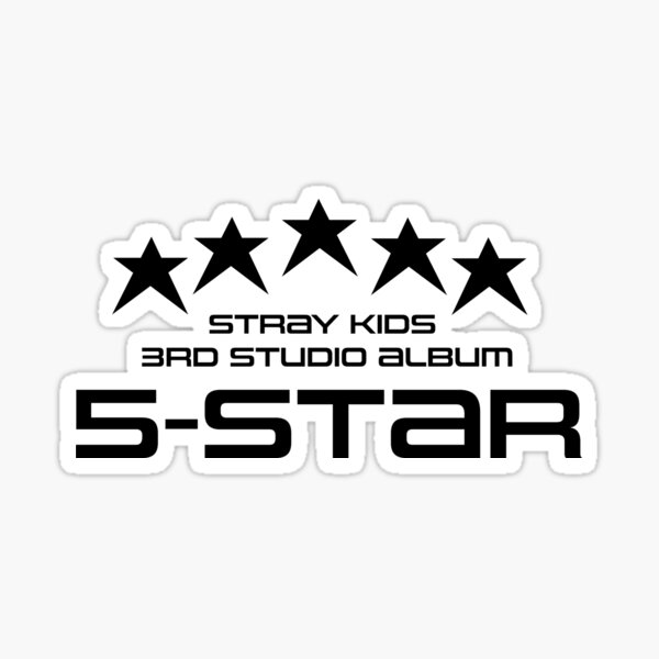 "stray kids 5-star" Sticker for Sale by Amy Lucas | Redbubble
