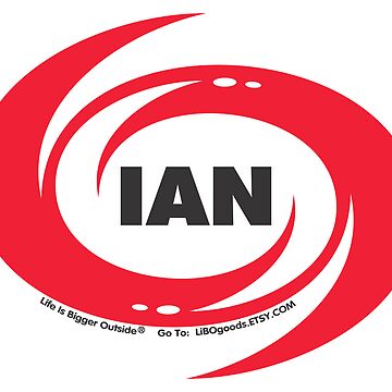 "Ian Hurricane Sticker- Weatherproof!" Sticker for Sale by Jay Kenton ...