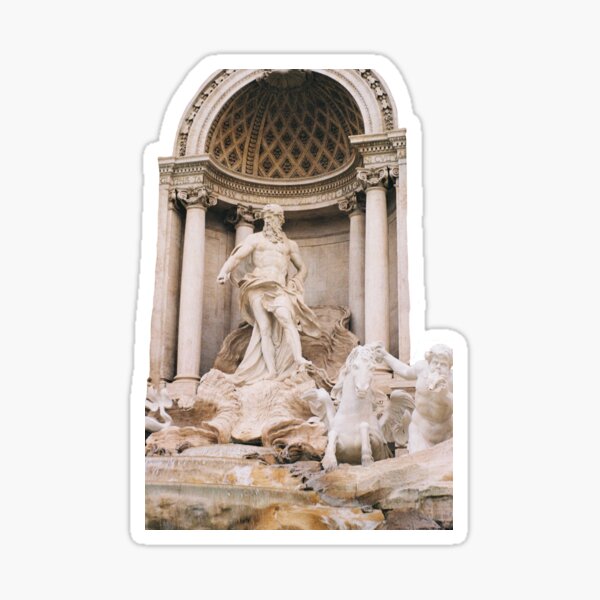 "Trevi Fountain" Sticker for Sale by FatHippo13 | Redbubble