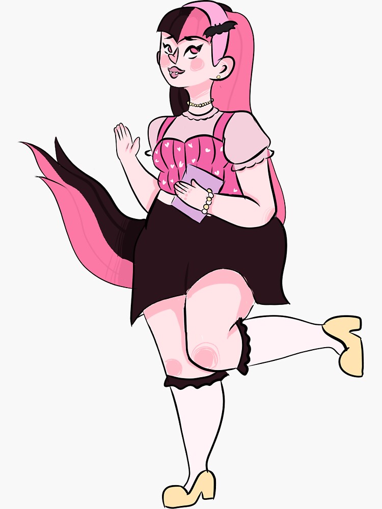 "G3 Draculaura Cutesy" Sticker for Sale by Calxvinci | Redbubble