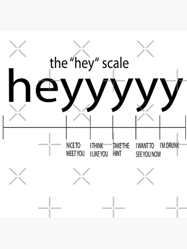 "the hey scale" Poster for Sale by maiaxe | Redbubble