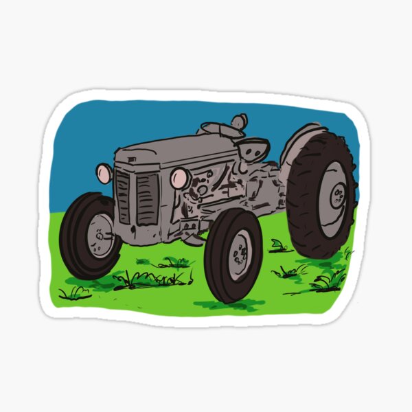 "I love Ferguson tractors" Sticker for Sale by Deborah Coppack | Redbubble