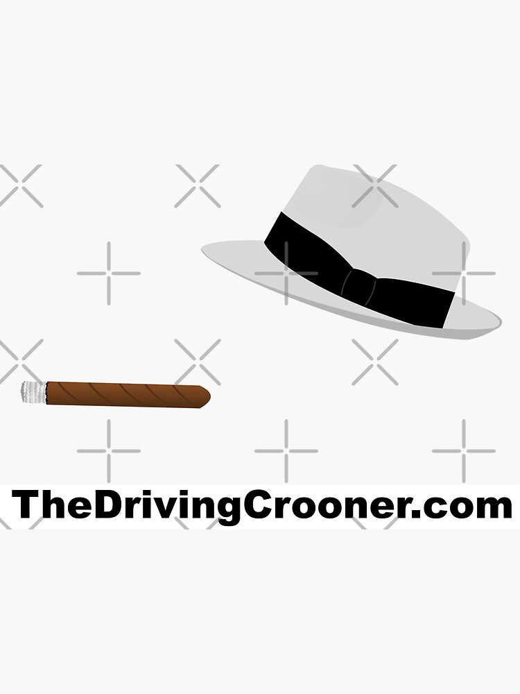 "The Driving Crooner" Sticker for Sale by LTSmash1200 | Redbubble