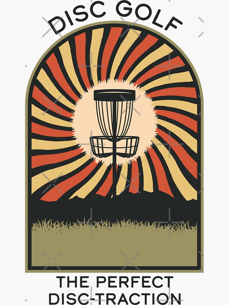 "Disc Golf The Perfect Disc-traction | Disc Golf Vintage Retro Arch ...