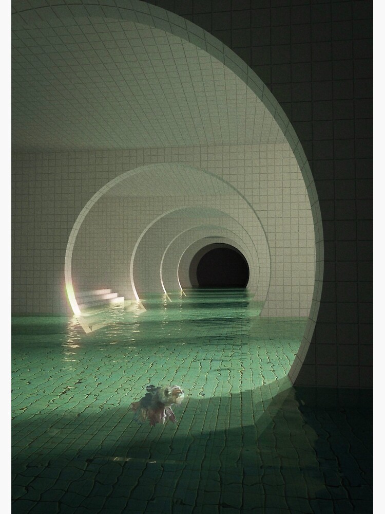 "jpeg poolrooms poster" Sticker for Sale by fishjpeg | Redbubble