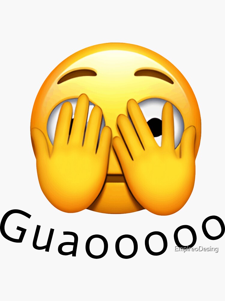 "Funny emoji with a surprised face" Sticker for Sale by EmpireoDesing ...