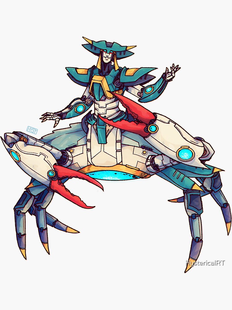 "Merformers- Atlantic blue crab Lightbright" Sticker for Sale by ...