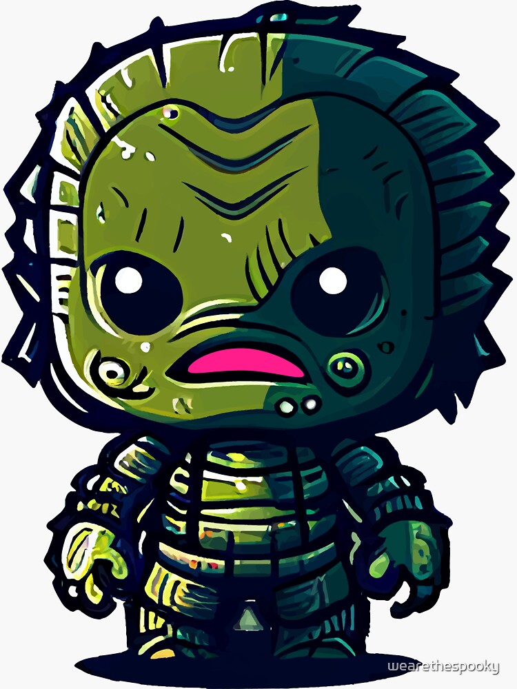 "Chibi Creature from the Black Lagoon" Sticker for Sale by ...