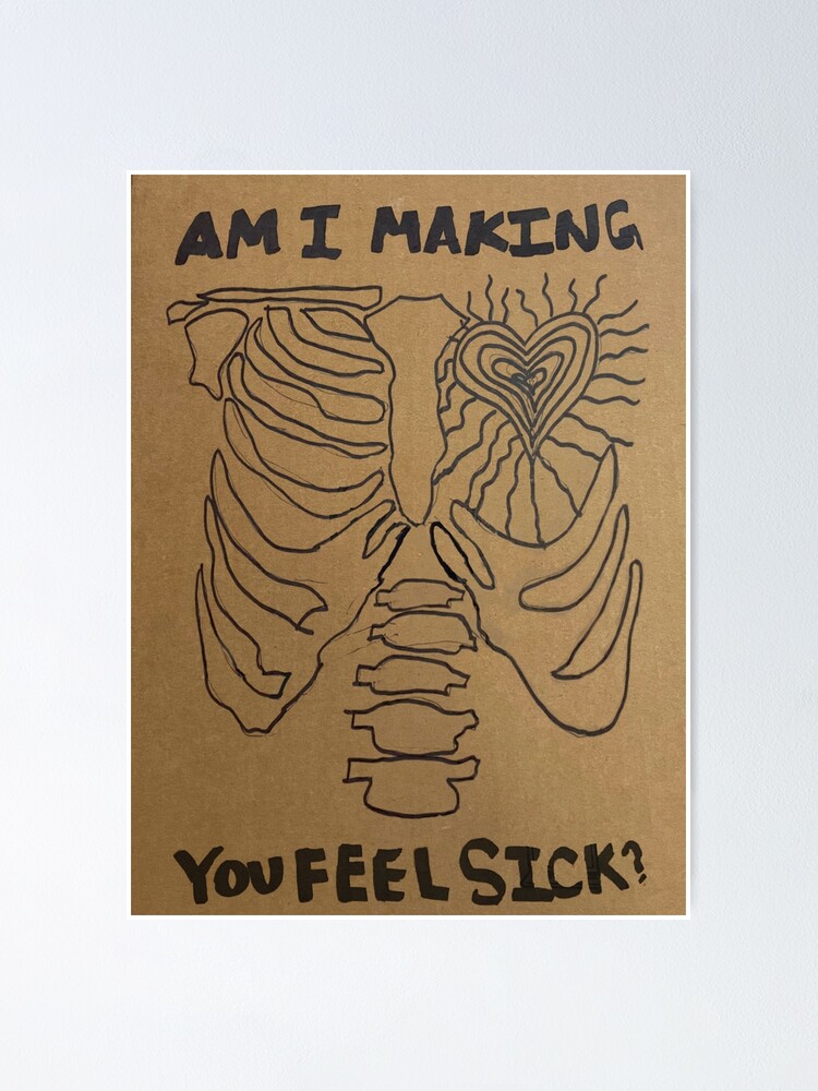 "Ethel Cain Strangers Song Lyrics - Am I Making You Feel Sick?" Poster ...