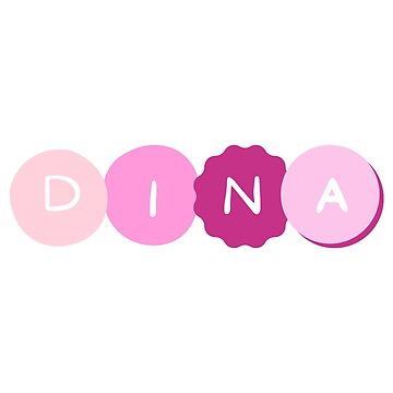 "Dina - Name " Sticker for Sale by Name-Bubble | Redbubble