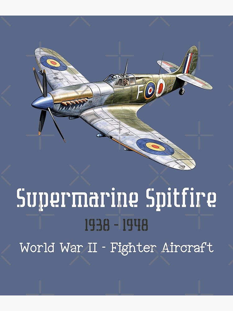 Póster for Sale con la obra «Supermarine Spitfire - 1938 - 1948 - Segunda Guerra Mundial ...
