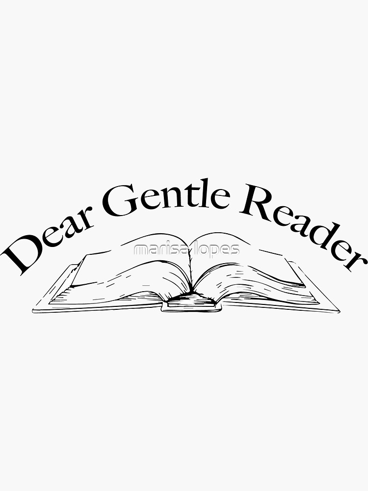 "Dear Gentle Reader - Bridgerton" Sticker for Sale by marisa lopes ...