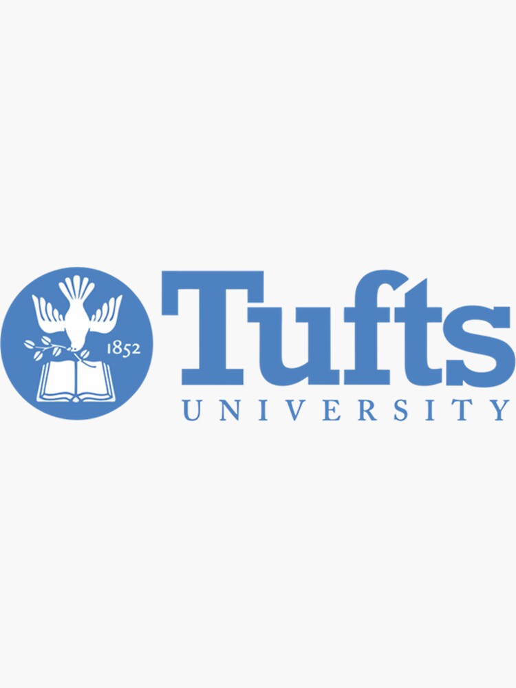"Awesome Tufts Logo " Sticker for Sale by Makairose | Redbubble