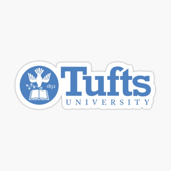 "Awesome Tufts Logo " Sticker for Sale by Makairose | Redbubble