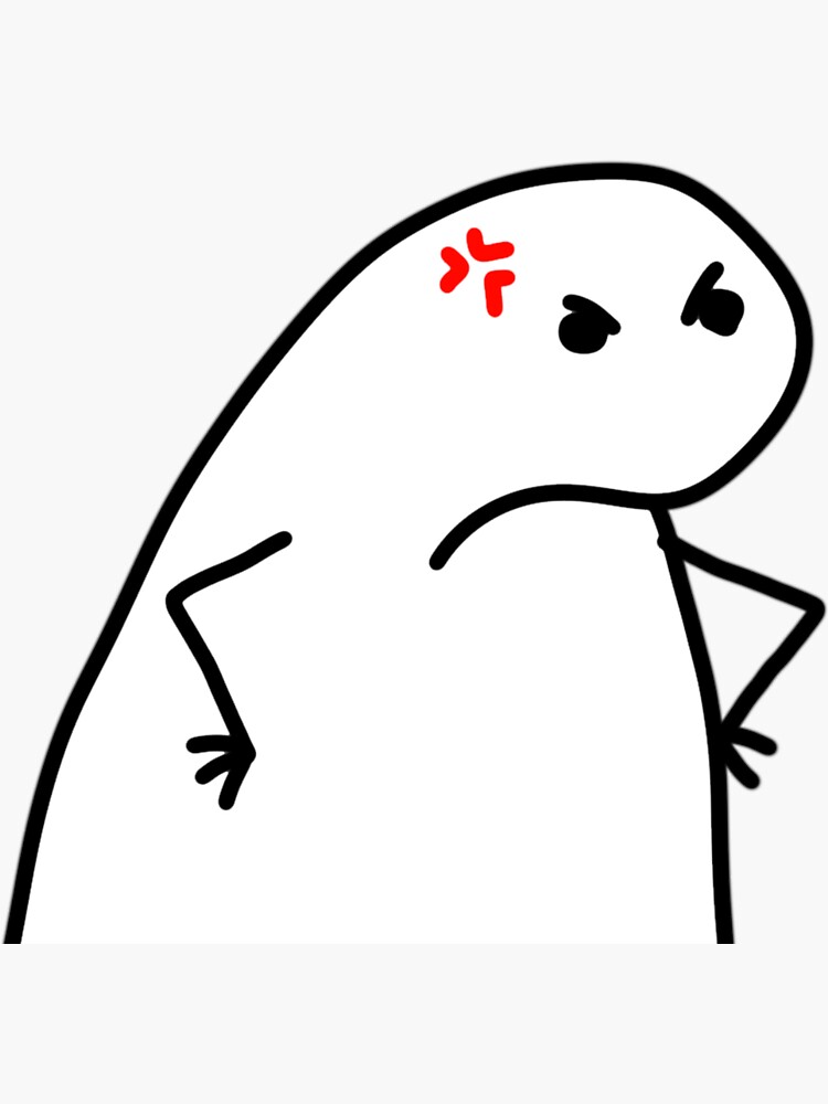 Pegatina con la obra «Flork enojado» de capibara- | Redbubble